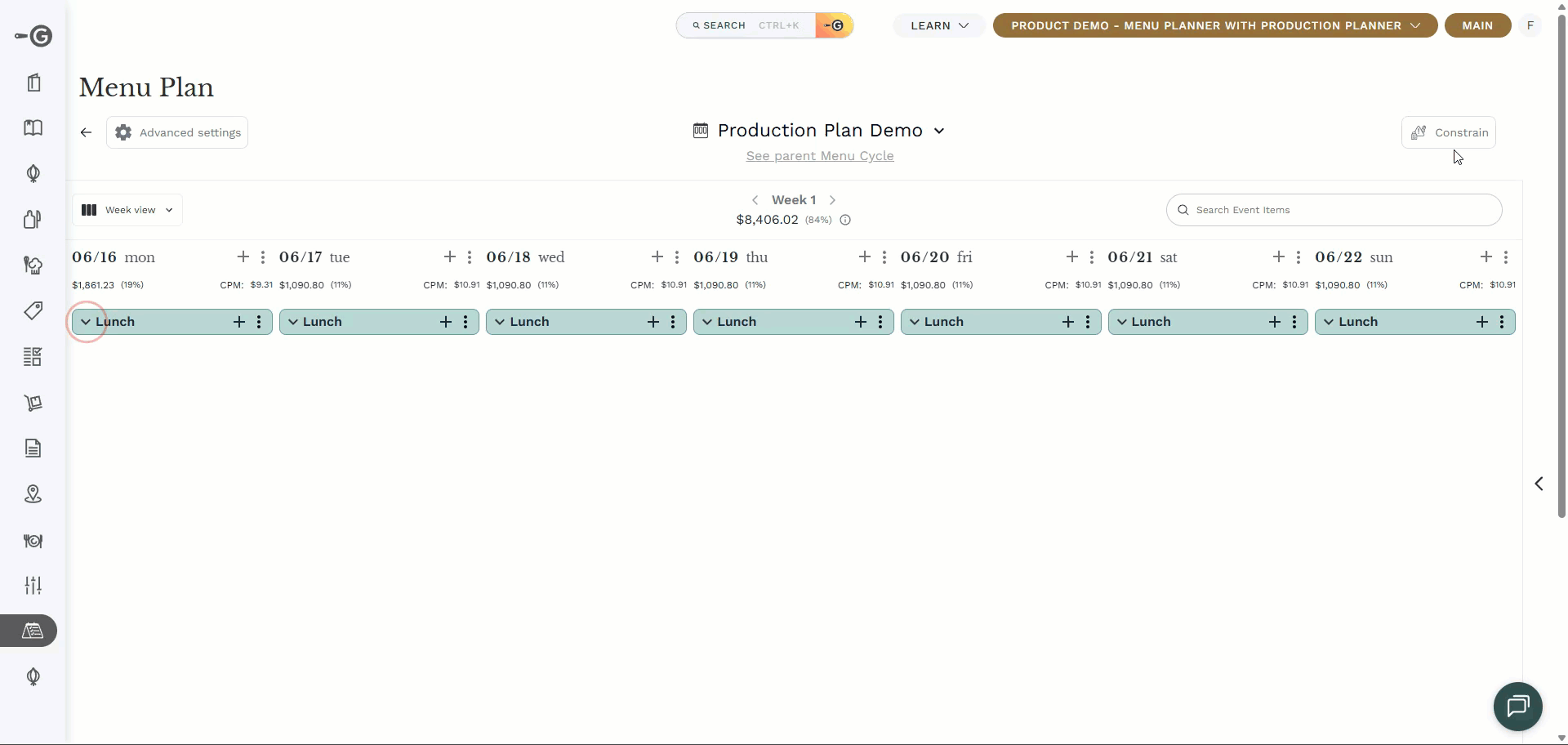 Menu Plan Constraints: Get Alerts, Highlights, and Real-Time Blocking