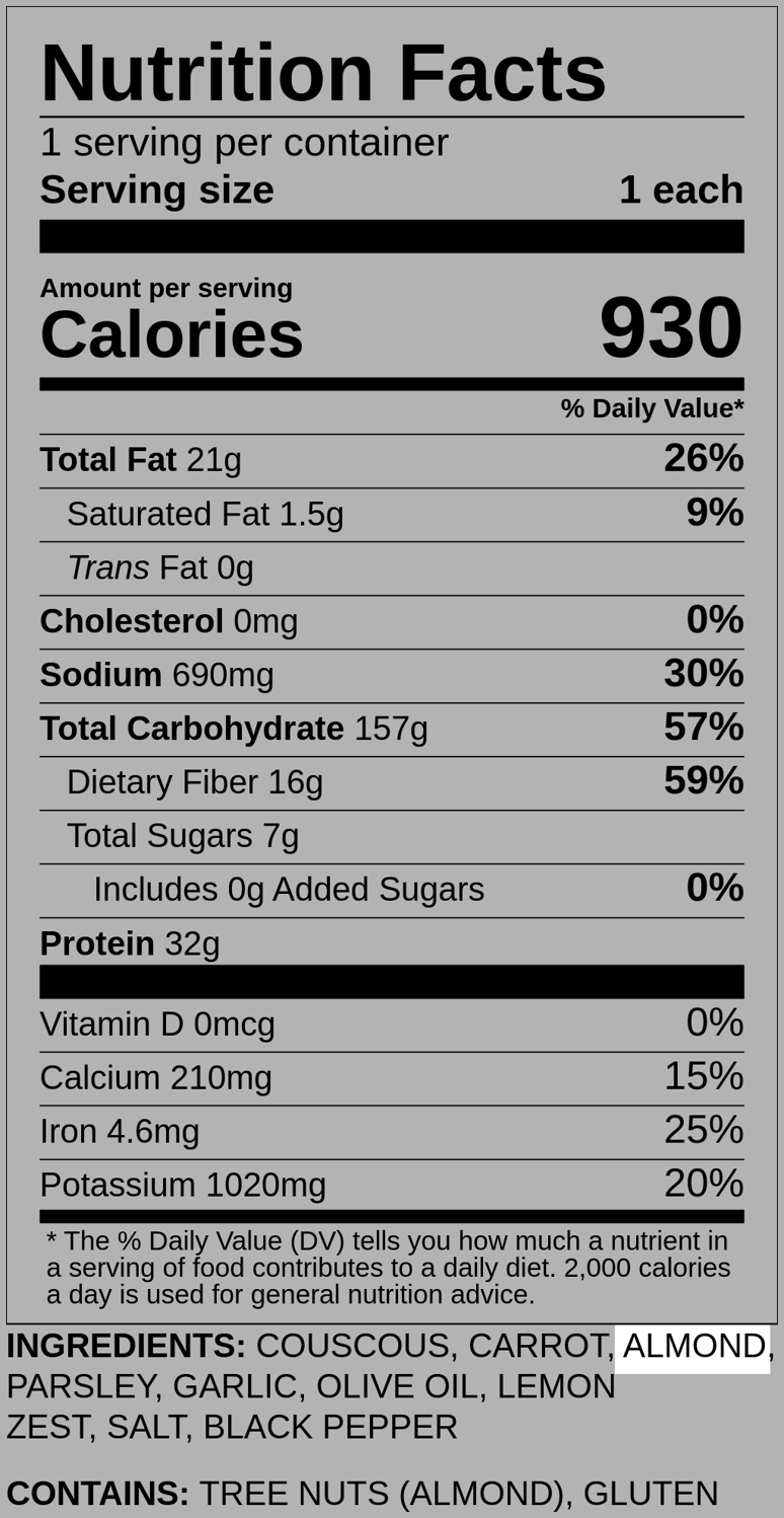 What is an Ingredient's 'External Name' and how is it used?