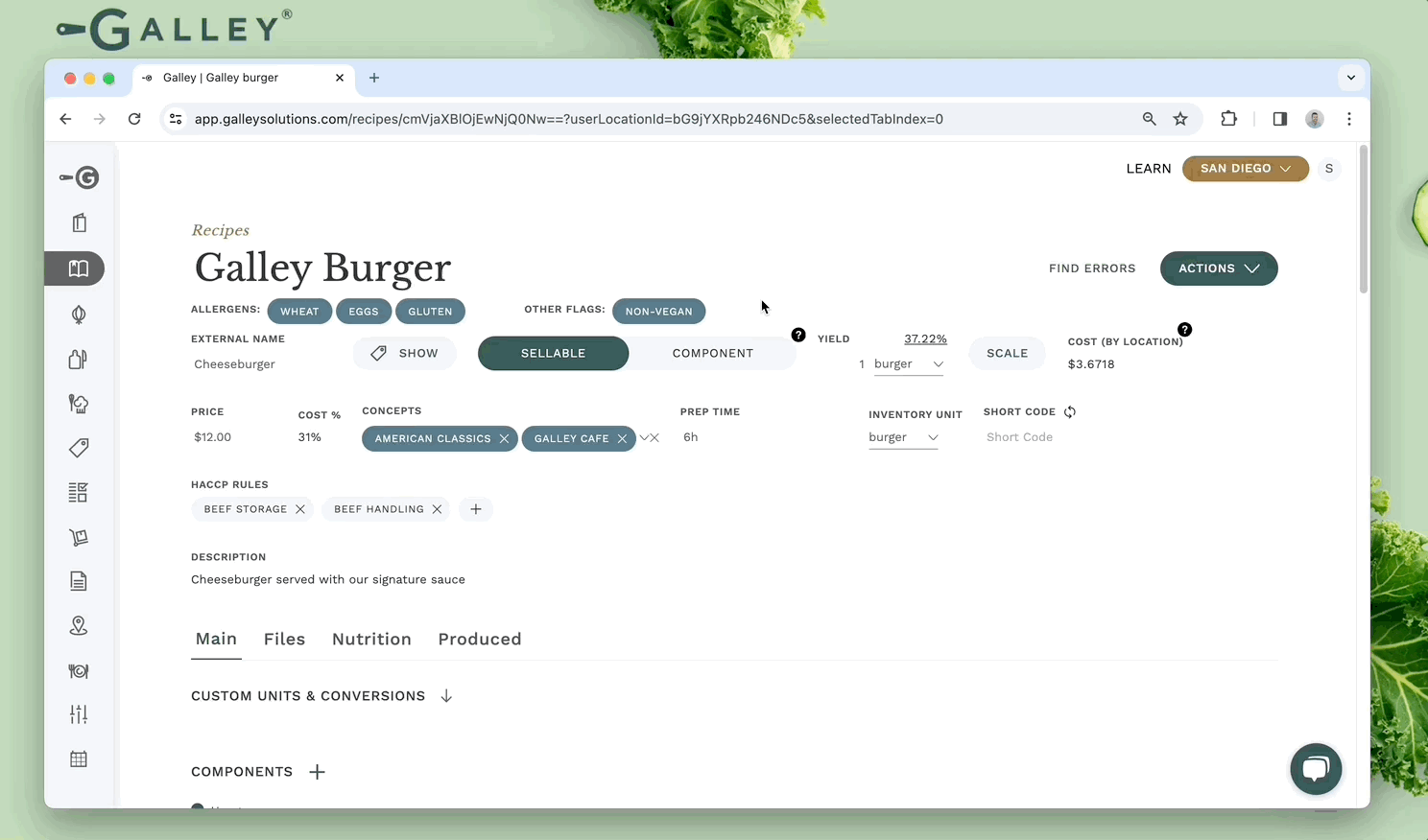 How do I create and edit dietary flags?