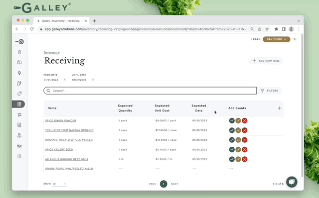 How do I use the Receiving Workflow?