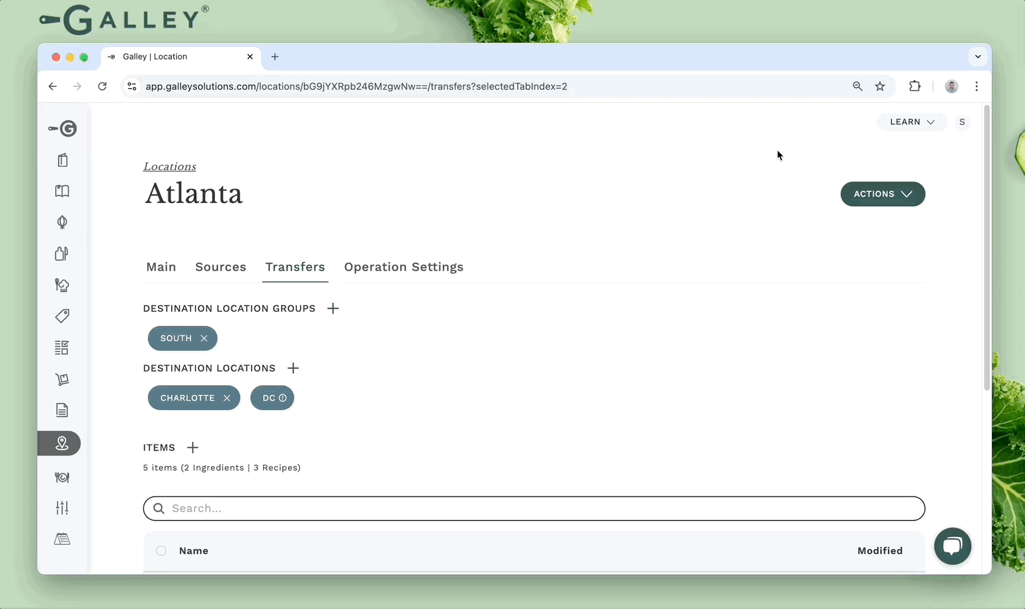 How do I create a transfer catalog?