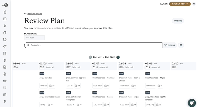 How do I create, edit, and approve a Production Plan?
