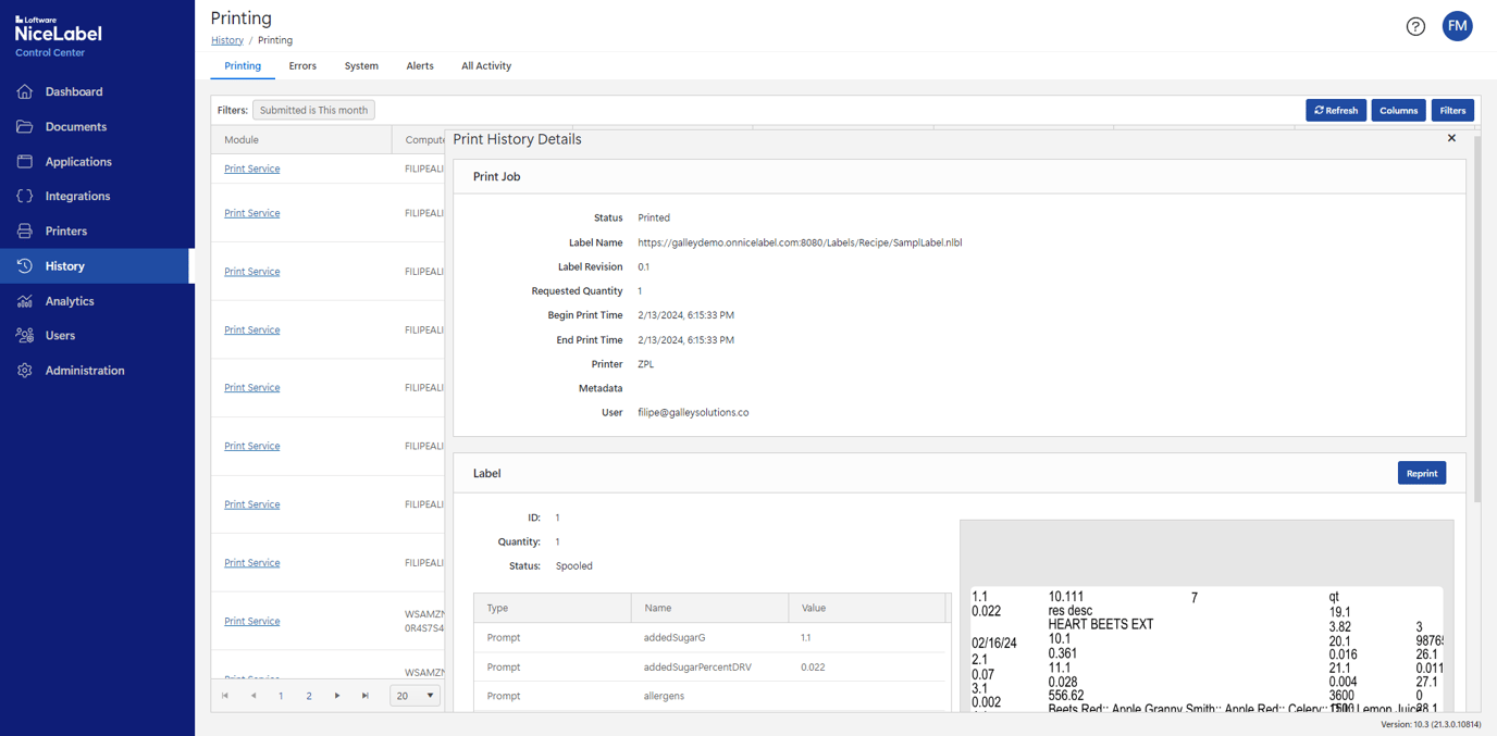 Getting started with Loftware Cloud (previously Nicelabel) Integration