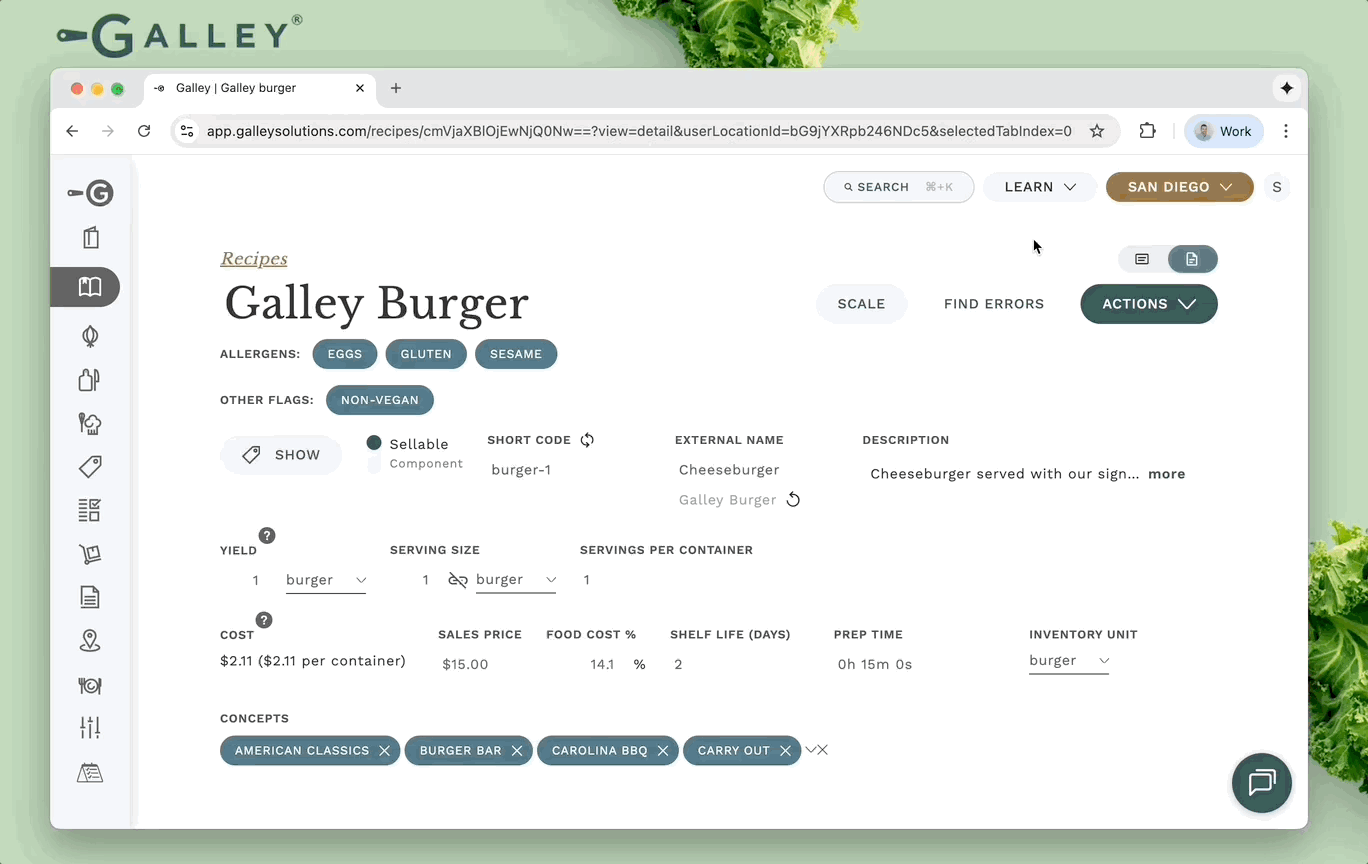 What is the Recipe Card view?