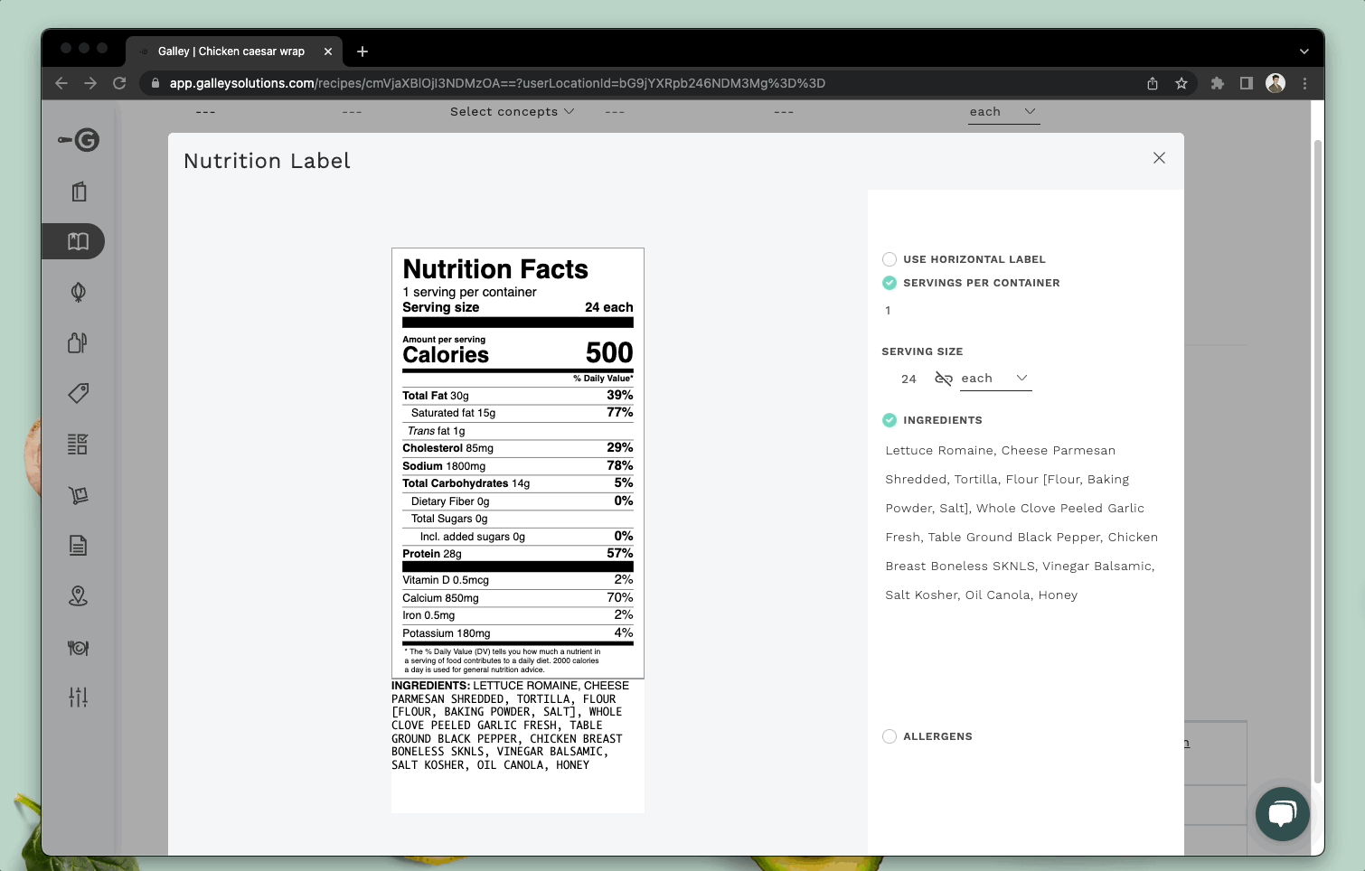 How do I add sub-ingredients to an item I purchase?